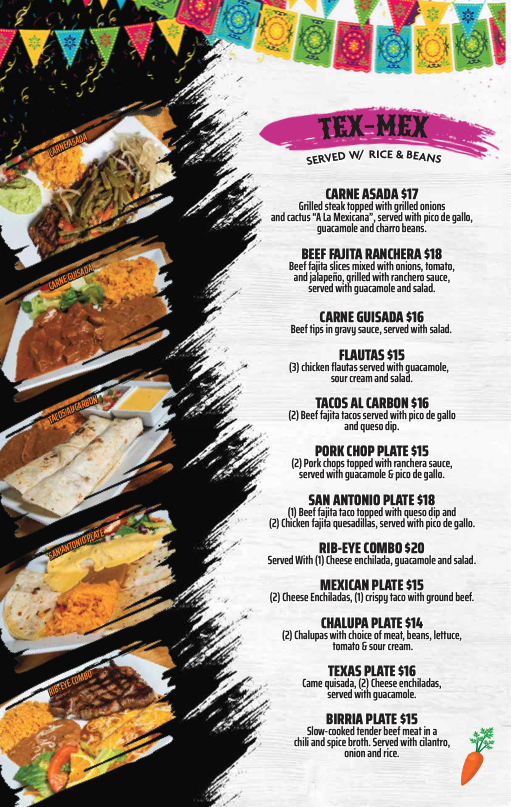 Menu - Alejandro's Kitchen & Tequila